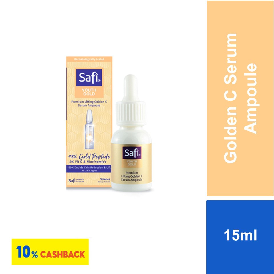 SAFI Youth Gold Lifting Premium Lifting Golden C Serum Ampoule 15ml ...