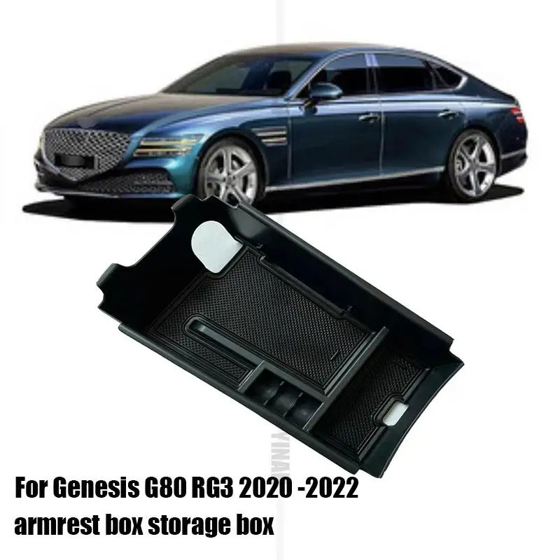 Armrest box storage box organizes car interior accessories for Genesis ...