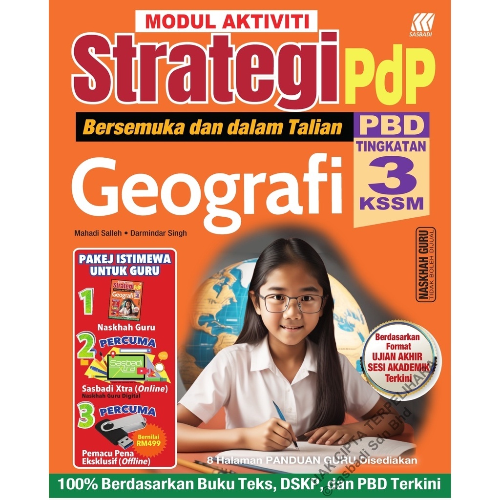 Sasbadi 2024: Modul Aktiviti Strategi PDP: Geografi Tingkatan 3 ( Edisi Murid ) BK24MGE3 ...