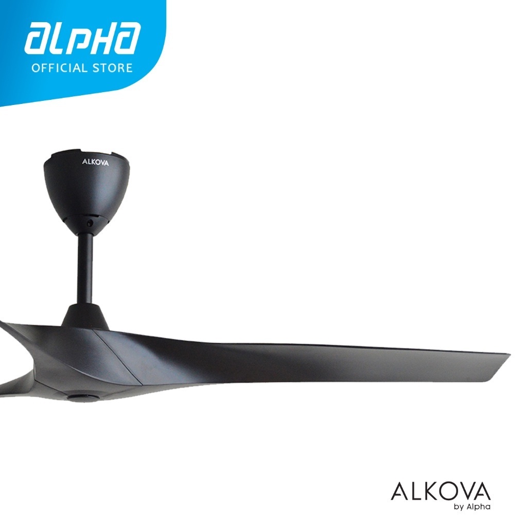 ALPHA Alkova AXIS DC Motor Ceiling Fan with 3 Blades 8 Speed Remote (56 ...