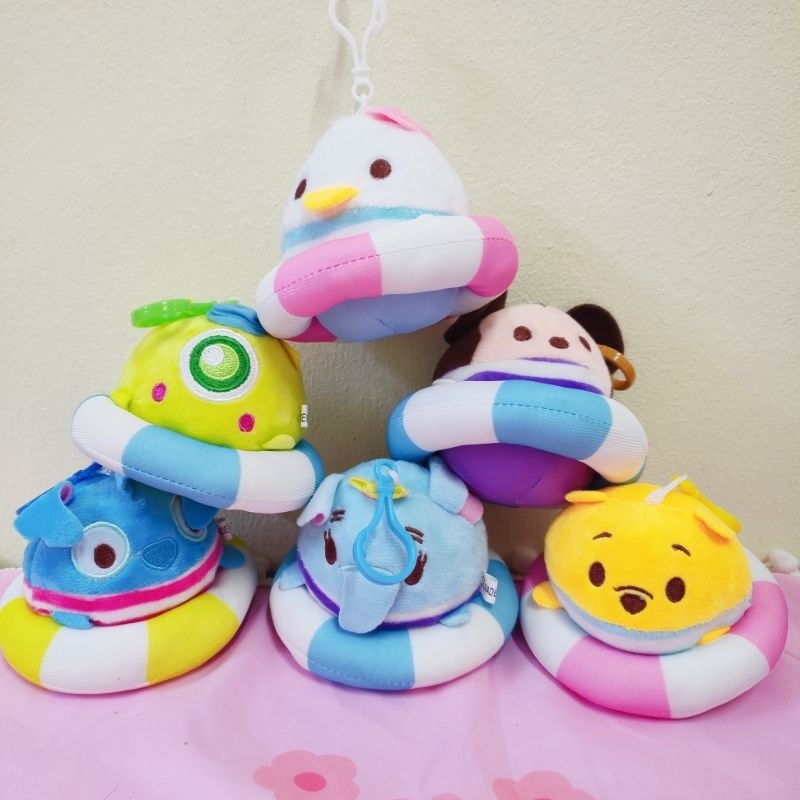 Pooh Donald Mickey Stitch Dumbo Monster Plush Plushy Stuffed Keychain ...