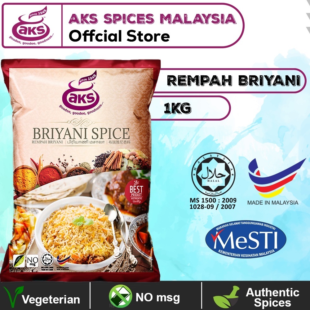 Rempah Briyani | Roasted Briyani Spice [1KG] - AKS | Shopee Malaysia