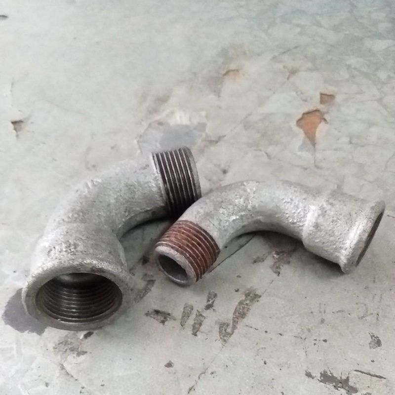 Besi GI fitting short bend 1/2 - 3/4" | Shopee Malaysia