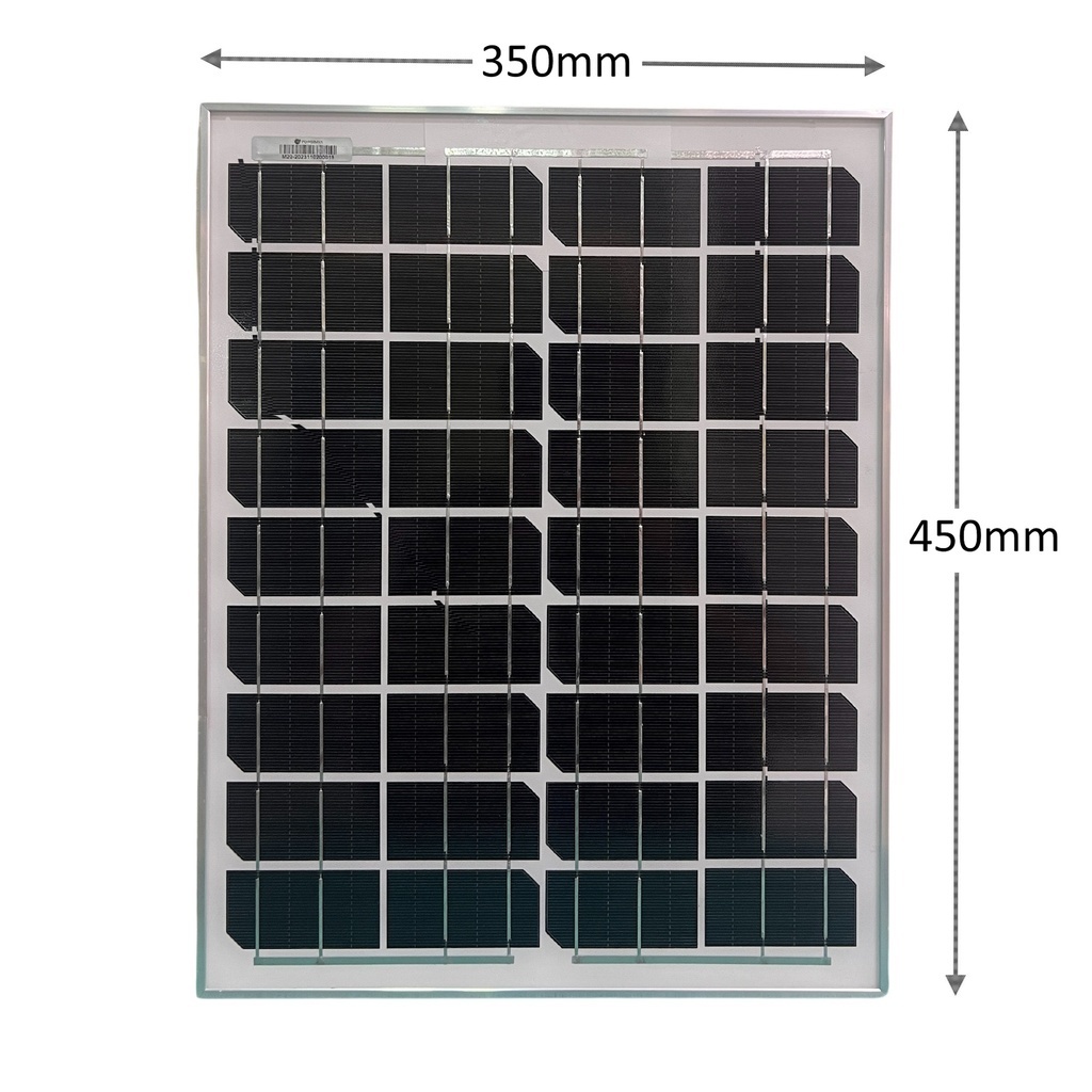 POWERMAS 20 Watt / 20W Monocrystalline A-Grade Solar Panel (Ready Stock ...