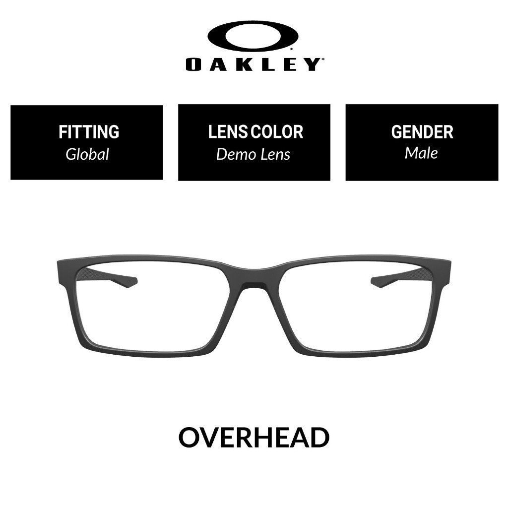 Oakley Ophthalmic Overhead - OX8060 80600159 Men Global Eyeglasses Size ...