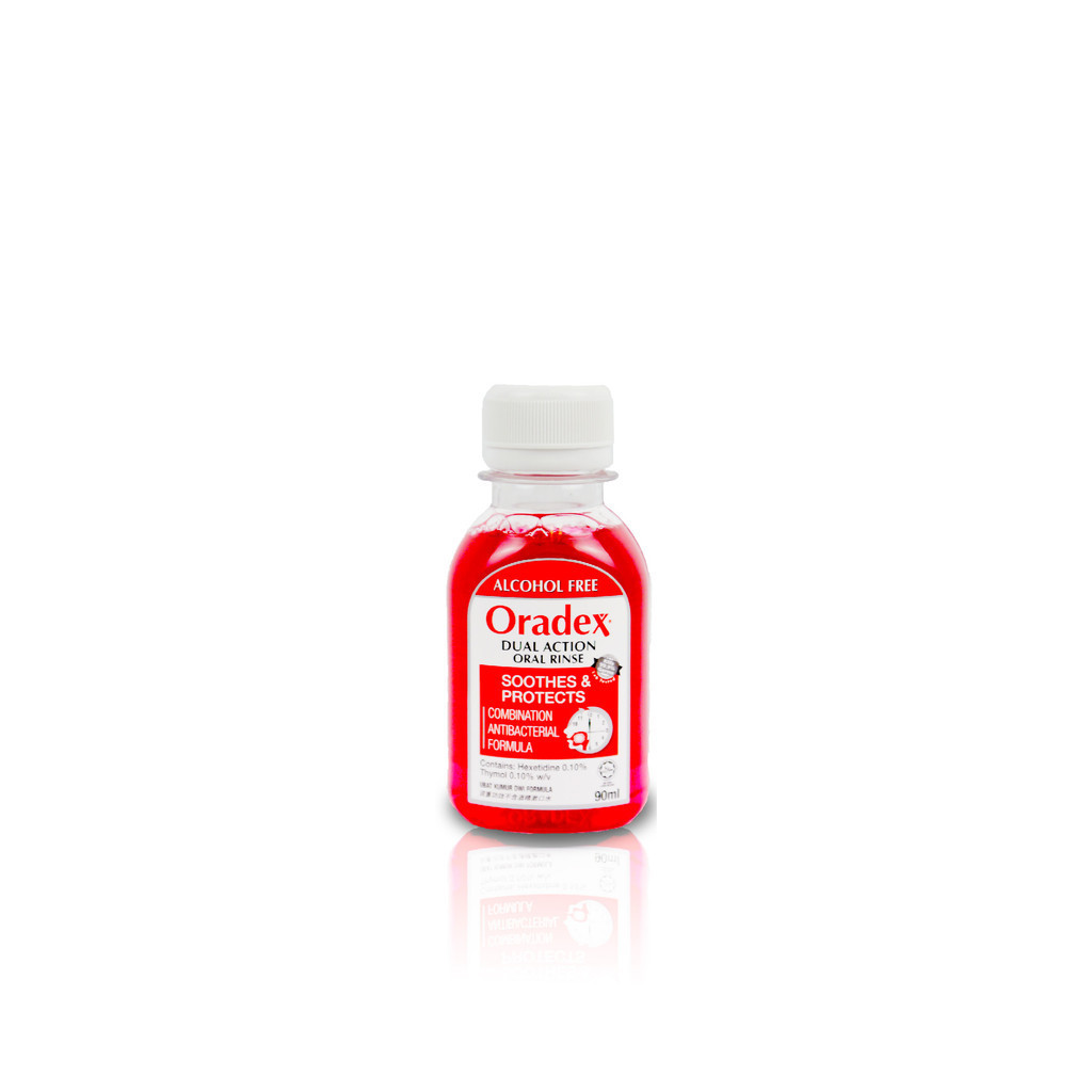 Oradex Dual Mouthwash Mint (90ml) - Daily Oral Care [Soothing ...