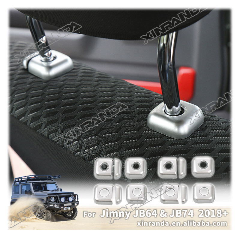 JIMNY JB74 Accessories Car Front Seat Headrest Adjust Cover Trims for Suzuki Jimny JB74W JB64W ...
