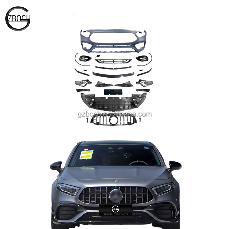 2019-2022 W177 Car Bumper For Mercedes w177 A Class upgrade to A45s amg ...