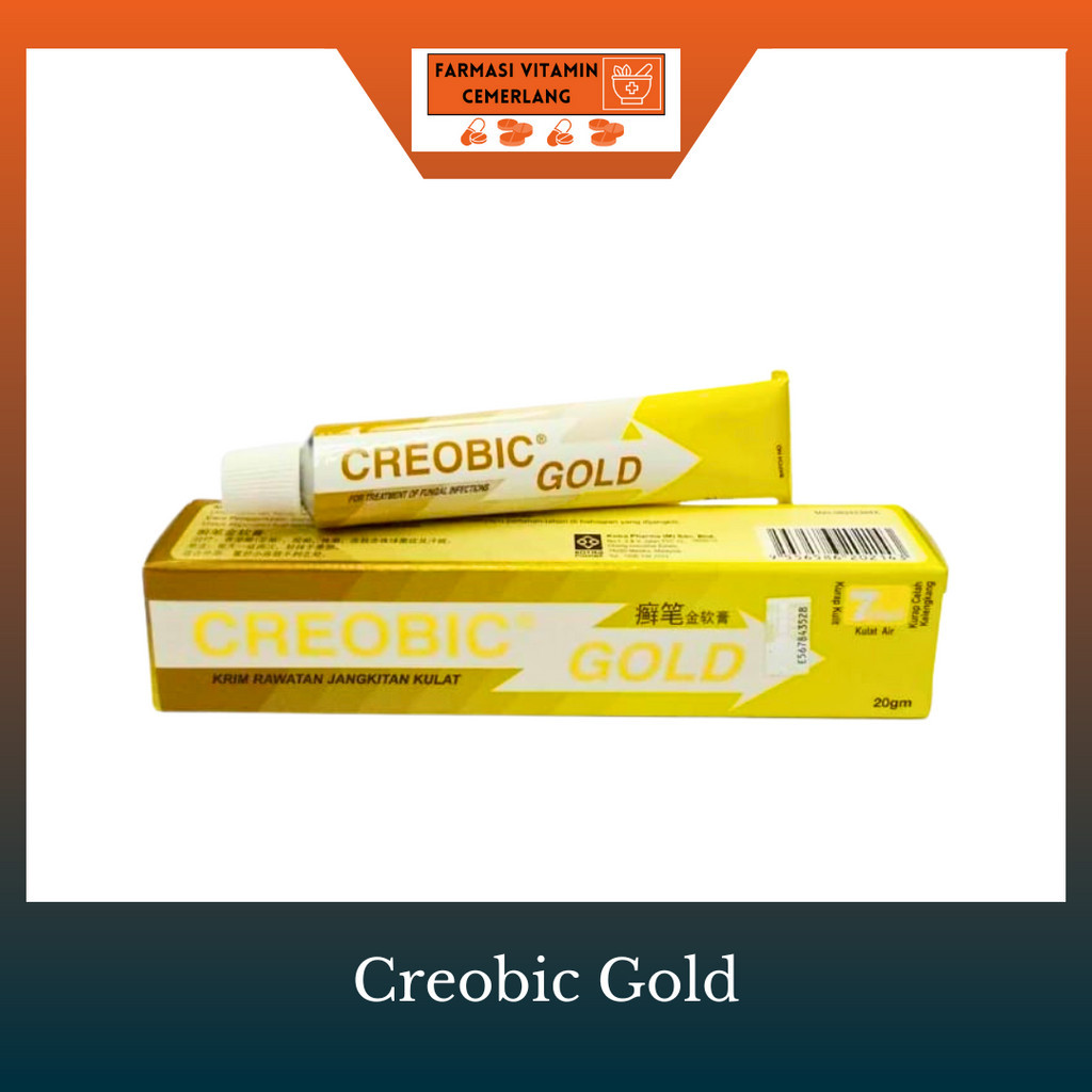 Creobic Gold Cream Antifungal 10gm EXP 10/2027 | Shopee Malaysia