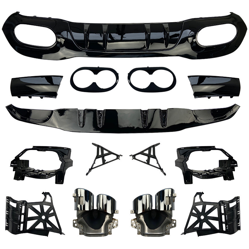AMP-Z High Quality Auto Body Modification Kits A35 A45 AMG Diffuser For ...