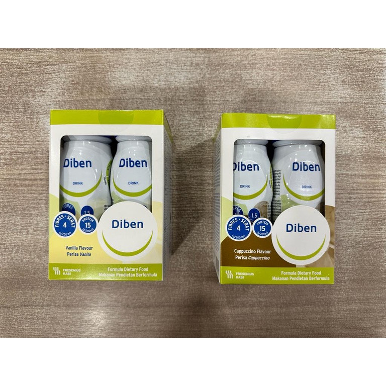 Fresenius Kabi Diben Diabetic Drink 200mL x 4 ( Vanilla / Cappucino ...