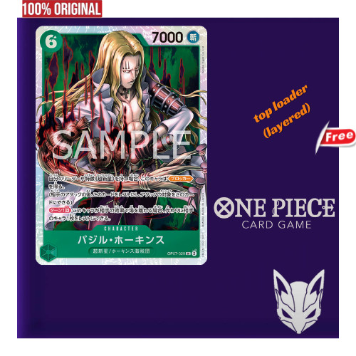 ORIGINAL Basil Hawkins Character OP07-029 SR optcg one piece card ...