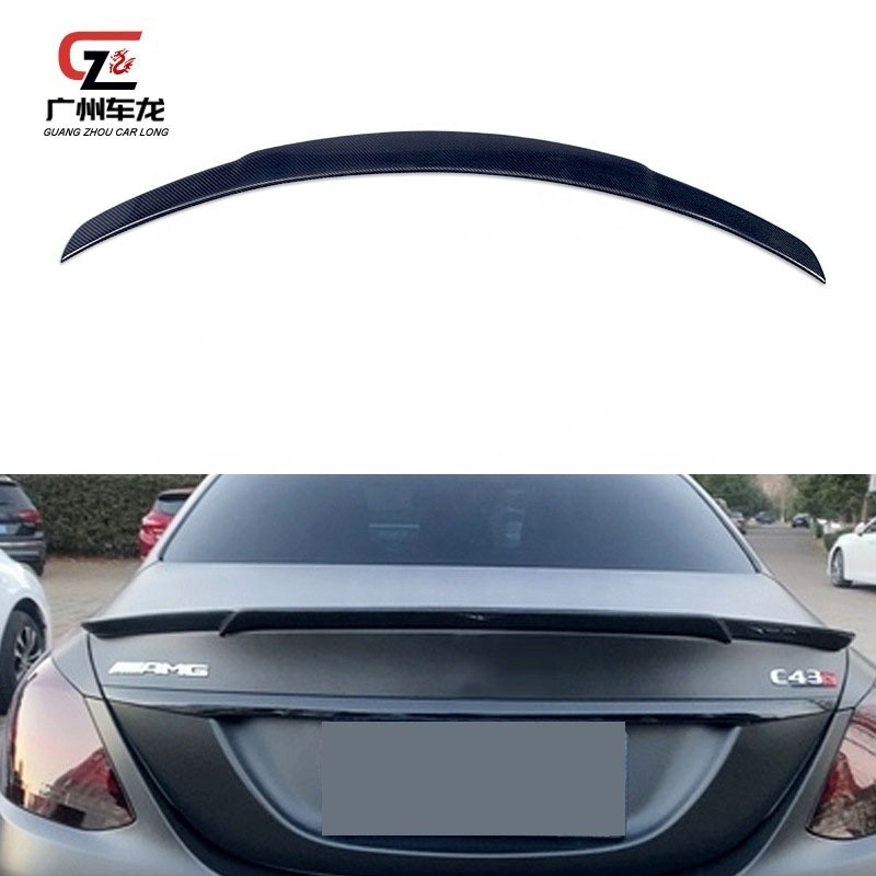 High Quality Real Carbon Fiber Babos Style Rear Spoiler For Mercedes ...