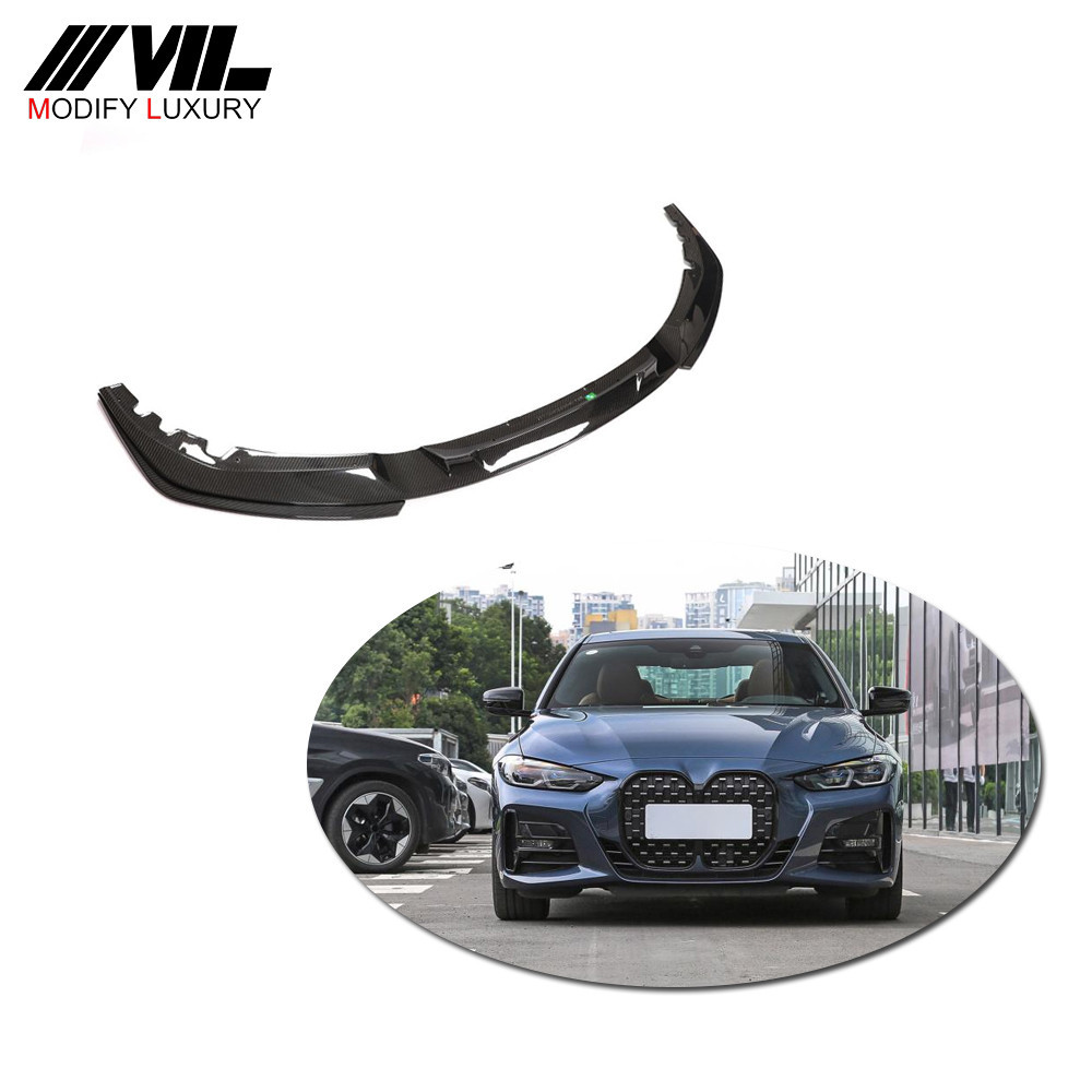 4 Series Dry Carbon Fiber Front Bumper Lip for BMW G22 G23 G26 440i ...