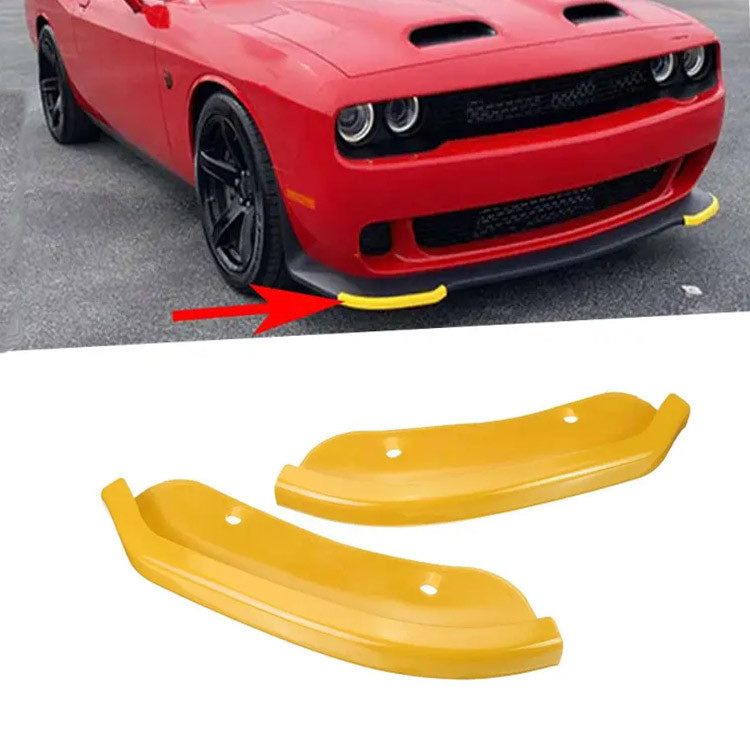 Front Bumper Lip Spoiler Splitter Guard Red for Dodge Challenger SRT ...