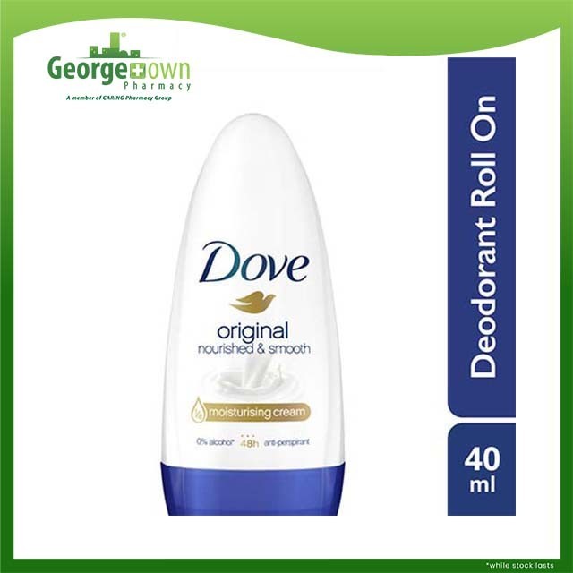 DOVE ORIGINAL NOURISHED & SMOOTH DEODORANT ROOL ON 40ML | Shopee Malaysia