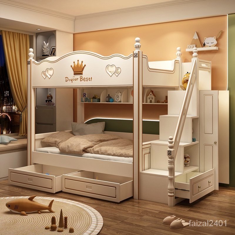 Get 10% coupon+a gift】's Bunk Bed Upper and Lower Bunk Girl Bunk Bed ... Get 10% coupon+a gift】's Bunk Bed Upper and Lower Bunk Girl Bunk Bed ...