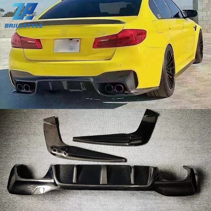 Auto Carbon Fiber 3D Style Rear Diffuser For Bmw F90 M5 Rear Bumper ...