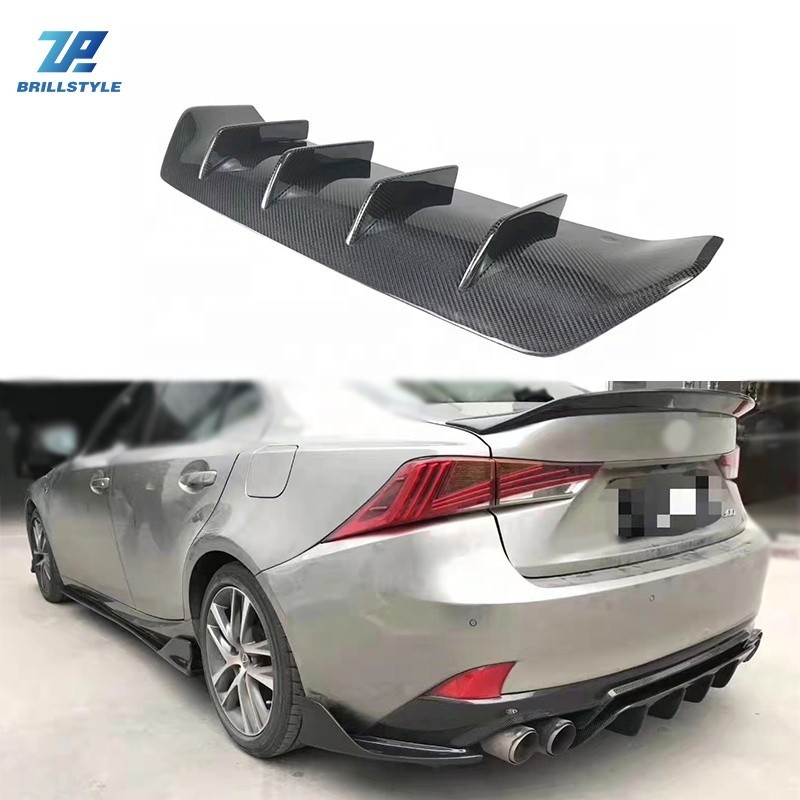 Real Carbon Fiber Rear Bumper Lip Diffuser For Lexus IS250 IS300 Sport ...