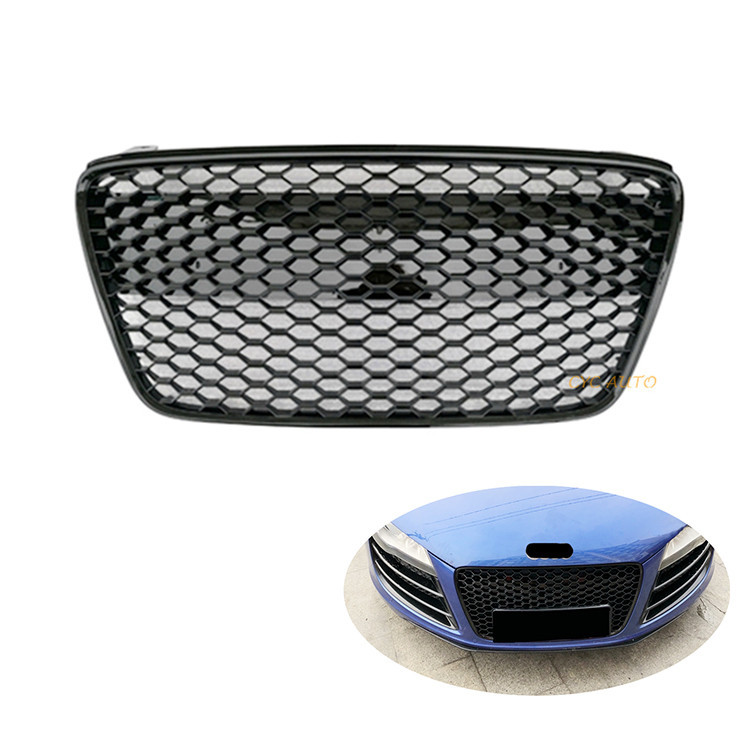 Honeycomb mesh grille front bumper grille RS style for Audi R8 42 V8 ...