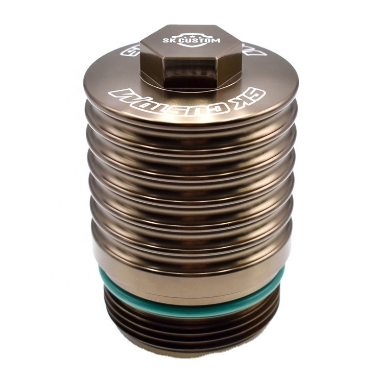 SK CUSTOM Anoized Aluminum Oil Filter Housing Cover Cap For Mercedes ...