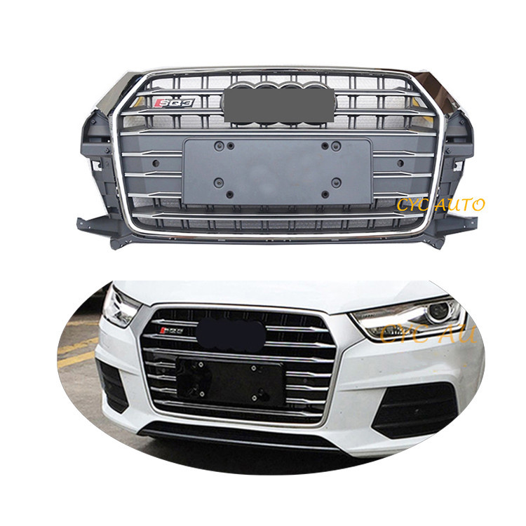 Q3 Upgrade SQ3 Front Grille Car Accessories Bumper Grill For Audi Q3 ...