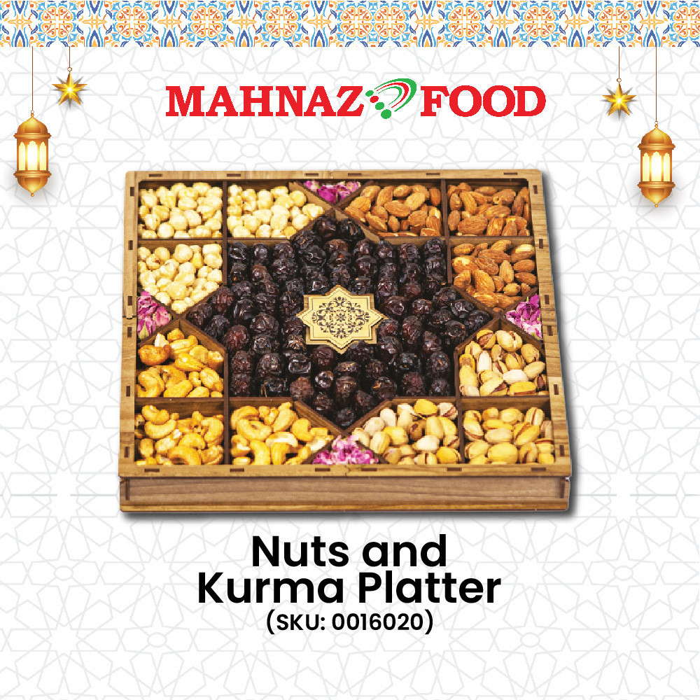 MAHNAZ FOOD Nuts And Kurma Platter Gift Box | Shopee Malaysia
