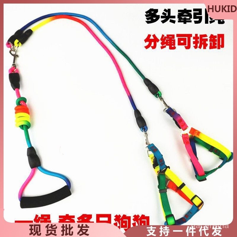 KY-6/Teddy More than Hand Holding Rope Dogs Detachable Two Dogs One ...