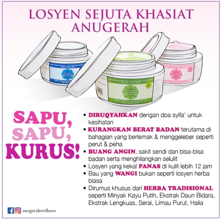 🎉Losyen Sejuta Khasiat ANUGERAH (150 g) | Shopee Malaysia