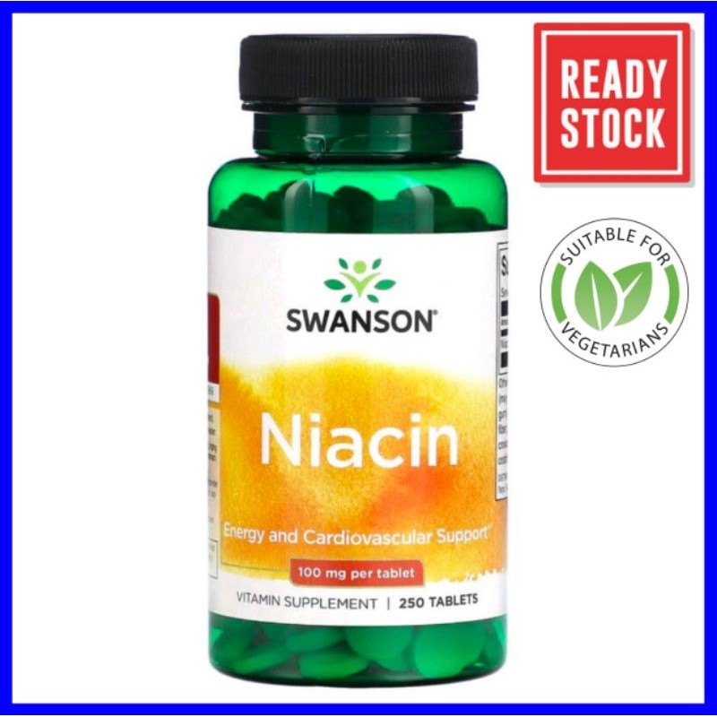 Swanson Niacin Vitamin B3 100mg/250Tablet | Shopee Malaysia