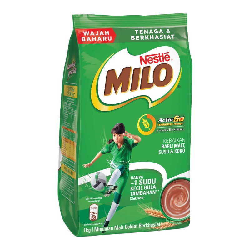 🏈READY STOCK🏈 Nestle Milo Active-GO 200g, 400g, 1kg, 2kg Milo Milo ...