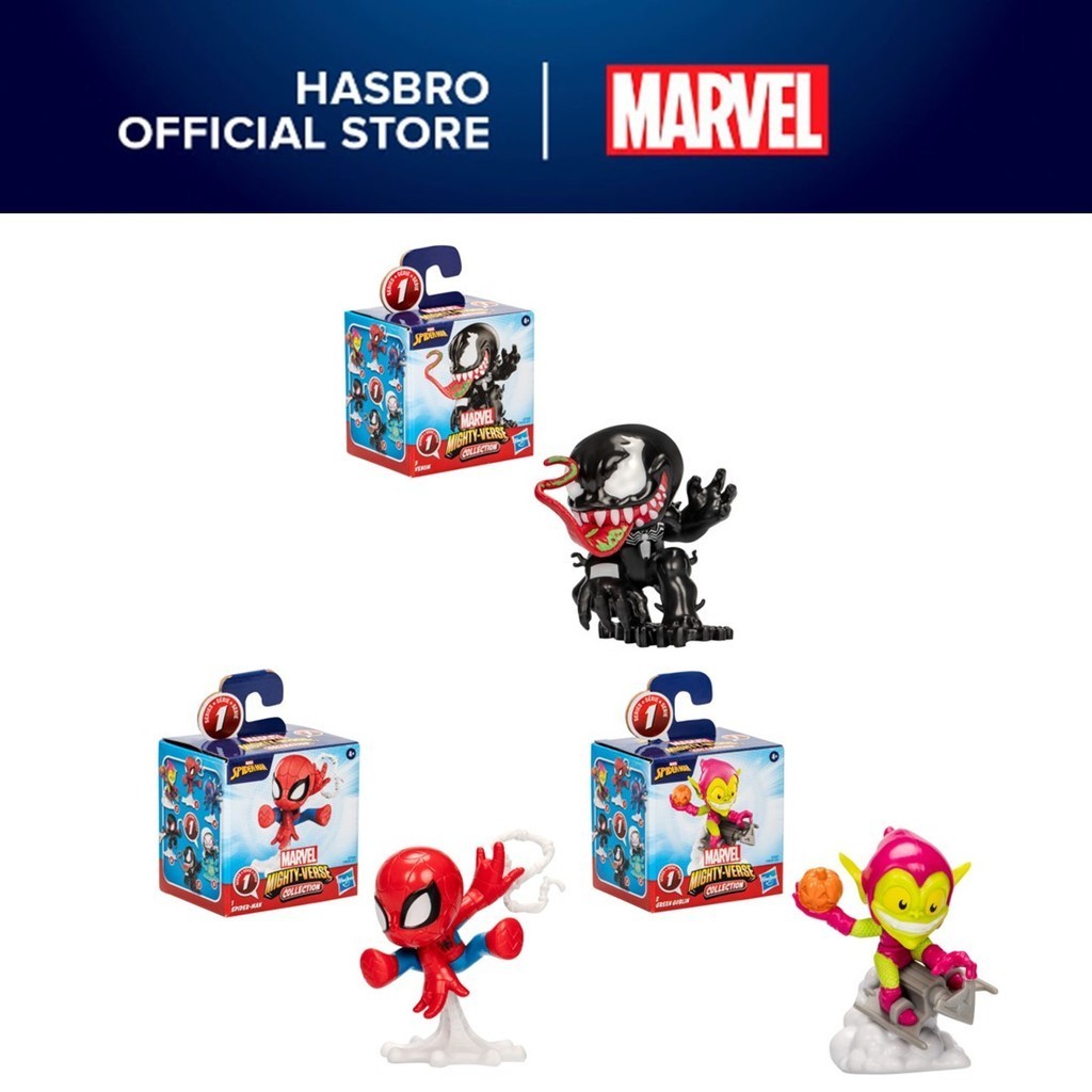 Marvel Spider-Man Mighty-Verse Collection Series 1 Multipack, 6 Action ...