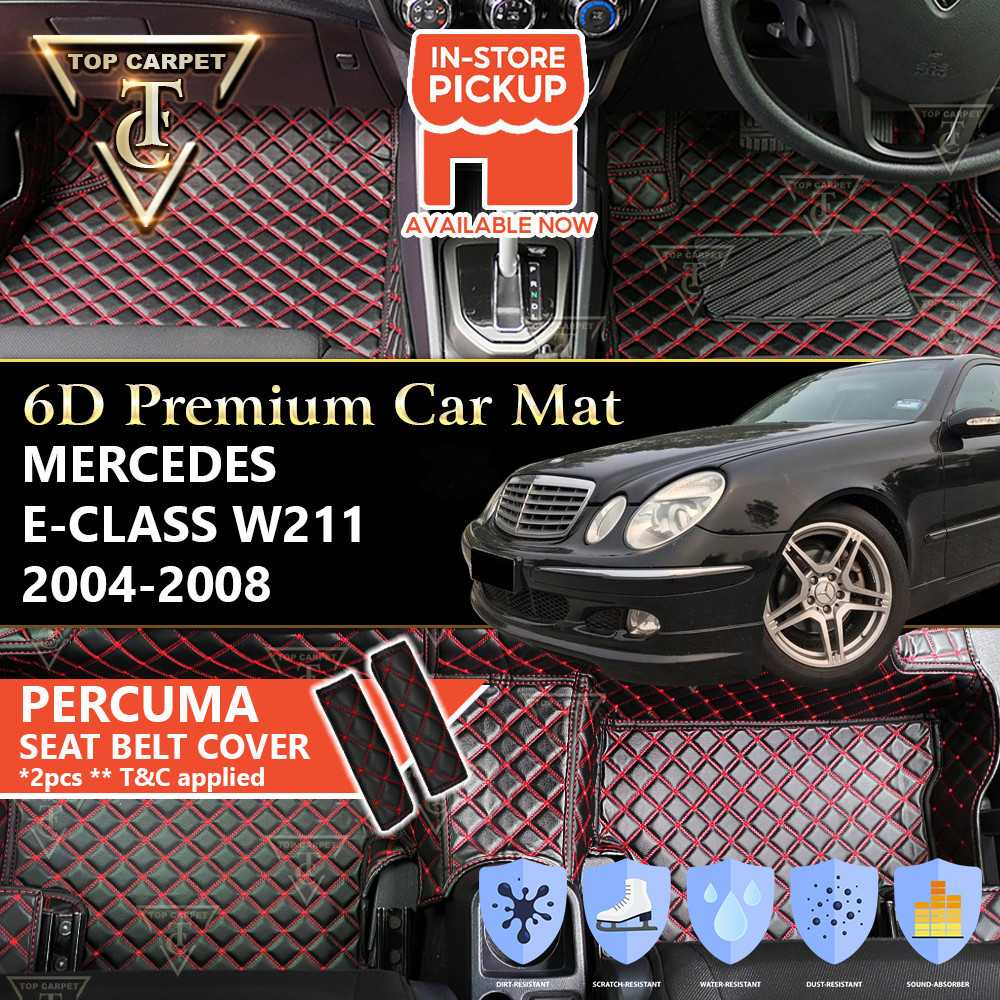 Top Carpet MERCEDES E-CLASS W211 ( 2004 - 2008 ) 6D PU Leather Car ...