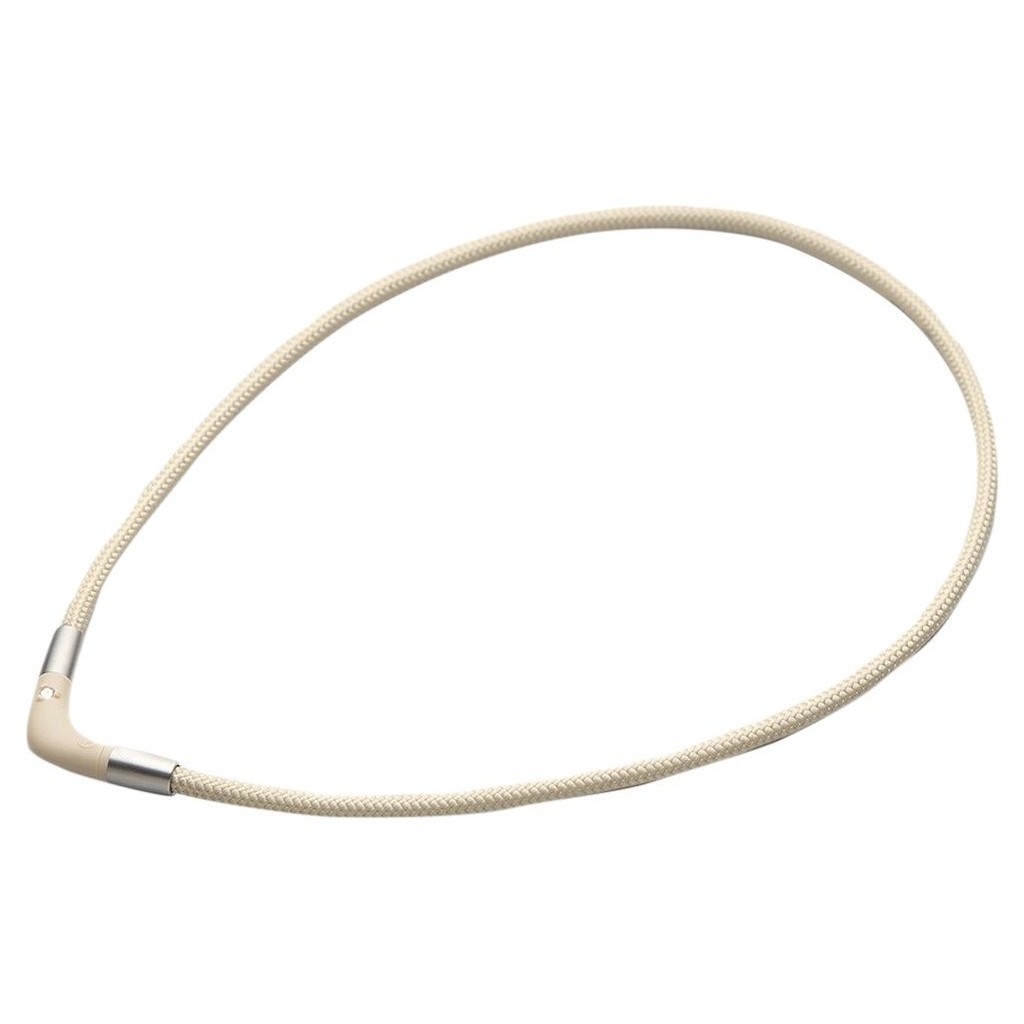 phiten Necklace RAKUWA Magnetic Titanium Necklace V Type Ivory 45cm ...