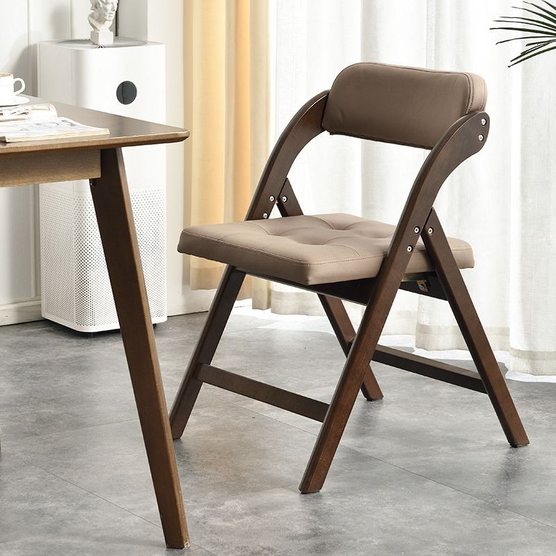 Solid Wood Folding Chair Folding Chair Home Armchair Small Apartment ...
