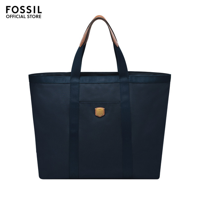 Fossil Men's Hayes Tote ( MBG9629400 ) - Navy Blue Nylon | Shopee Malaysia