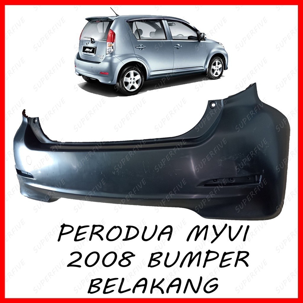 PERODUA MYVI FACELIFT 2008 REAR BUMPER / BUMPER BELAKANG | Shopee Malaysia