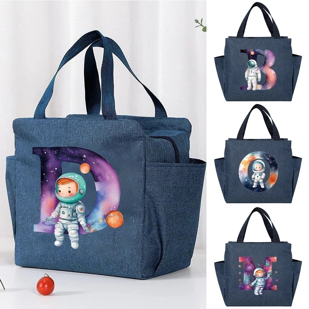 Portable Lunch Bag Custom Personalized Name Cooler Tote Insulated ...