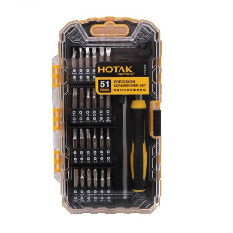 Hotak Precision Screwdriver Set / Hotak Pro Tools (51 Pcs) | Shopee ...