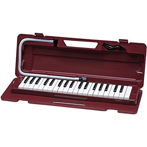 YAMAHA Pianica Keyboard Harmonica Maroon P-37D Full 3-octave wide range ...
