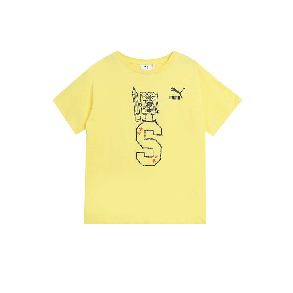 Puma - SPONGEBOB SQUAREPANTS x PUMA Big Kids' Graphic Tee (Unisex-kids ...