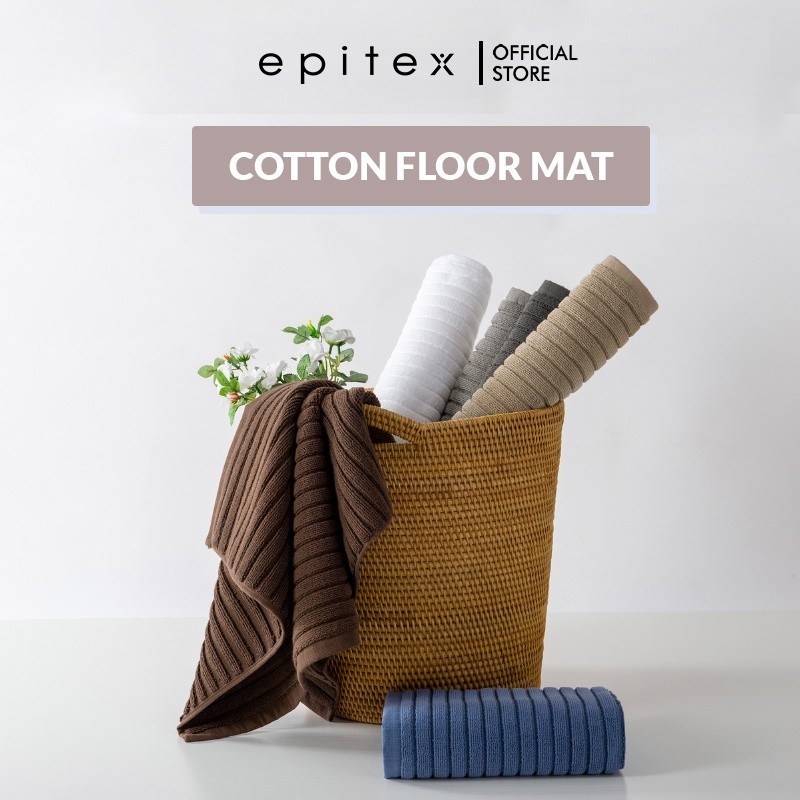 Epitex 100% Absorbent Cotton Floor Mat Soft Floor Towel (50 x 80cm ...
