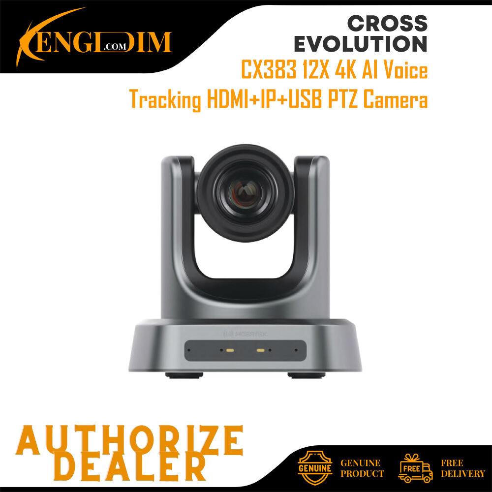 Cross Evolution CX383 12X 4K AI Voice Tracking HDMI+IP+USB PTZ Camera ...