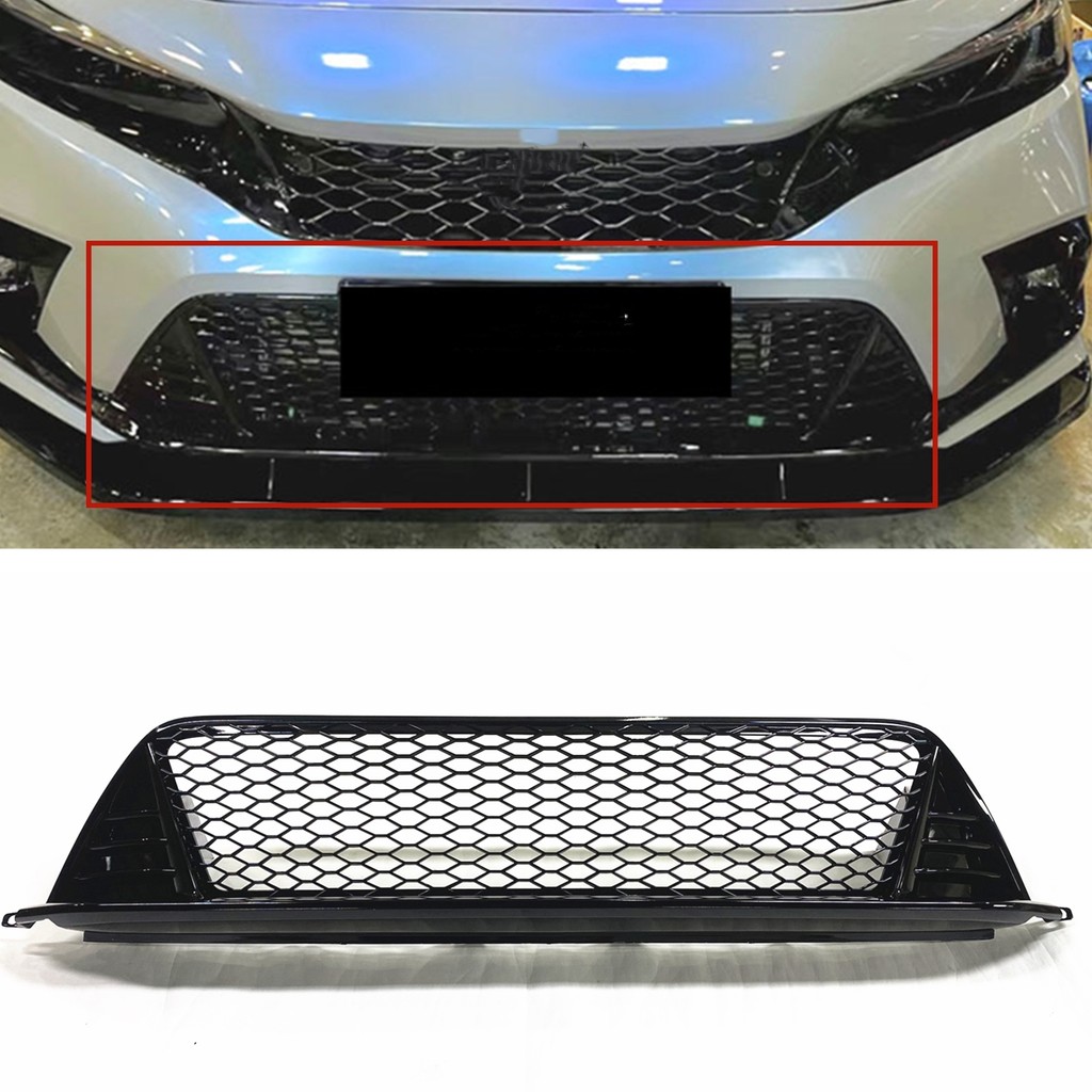 Car Front Bumper Grill Mesh Lower Grille Auto Kit For Honda Civic 11th ...