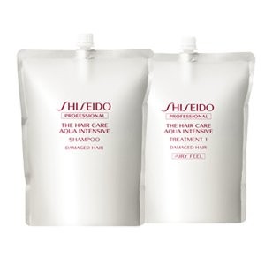 Shiseido Aqua Intensive Shampoo 1800mL & Treatment 11800g 【Direct from ...