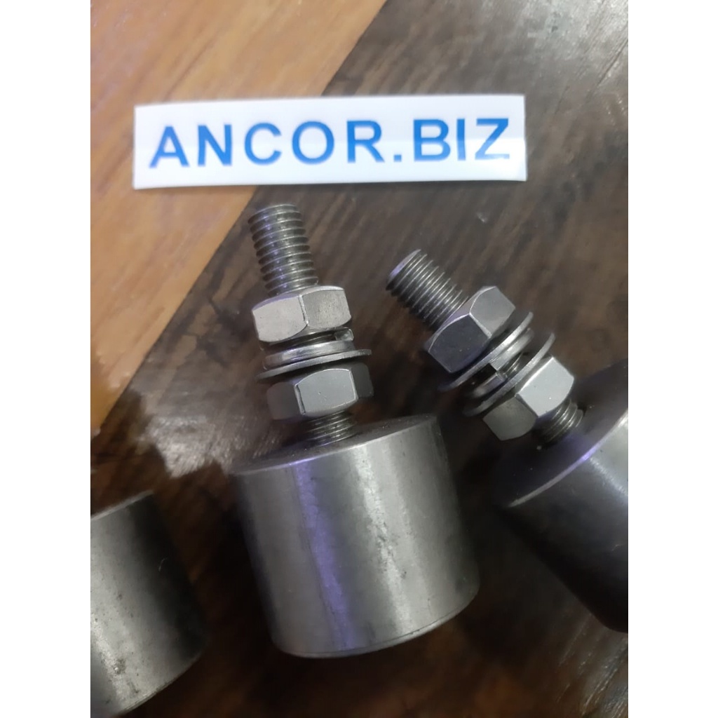 SS316 Earth Boss c/w SS316 M10 Stud, nut, washer and spring washer ...