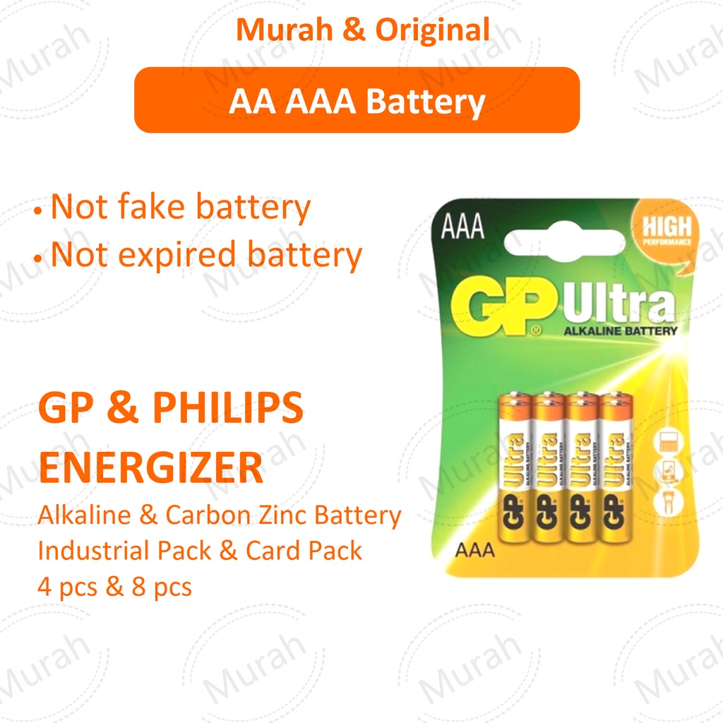 [Authorised Reseller] Battery AA Battery AAA Bateri 2A 3A Super heavy ...