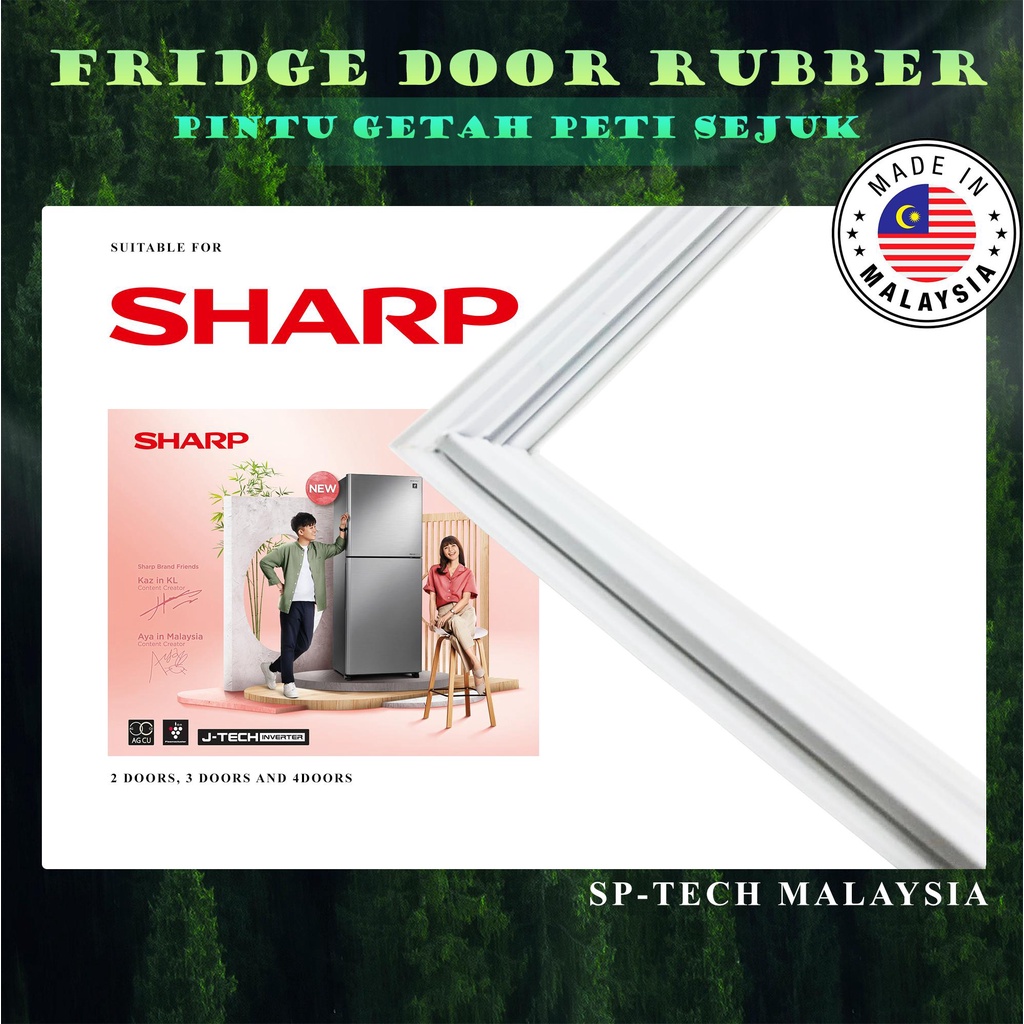 SJ-380N-SL SJ-380S-SL SJ-3822M-SS SJ-389S-SL SHARP FRIDGE DOOR RUBBER SEAL PINTU GETAH PETI ...