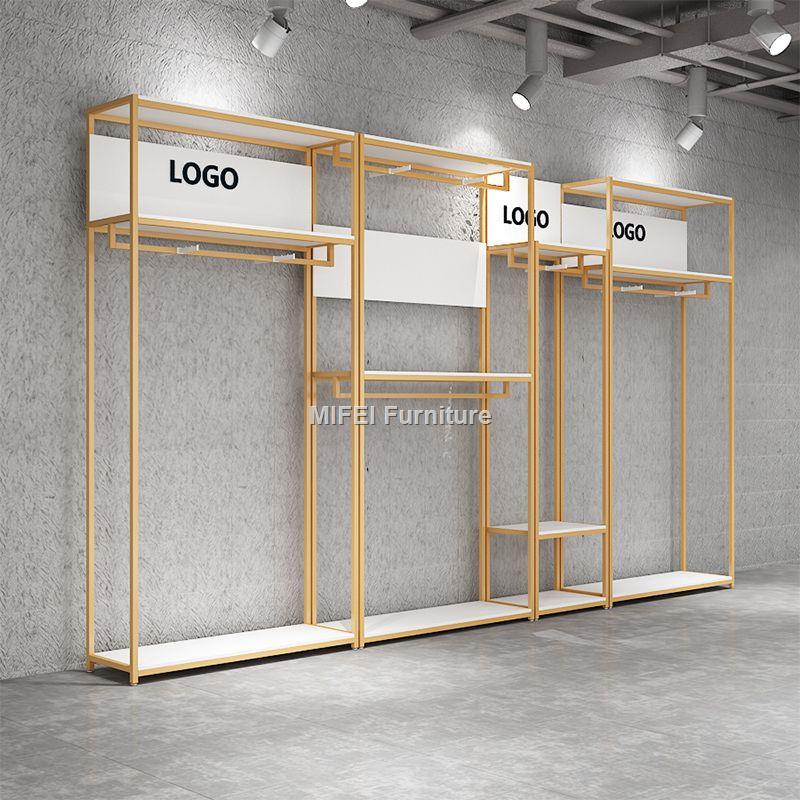 Clothing Store Display Rack, Women S Clothing Store Shelf Storage Rack ...