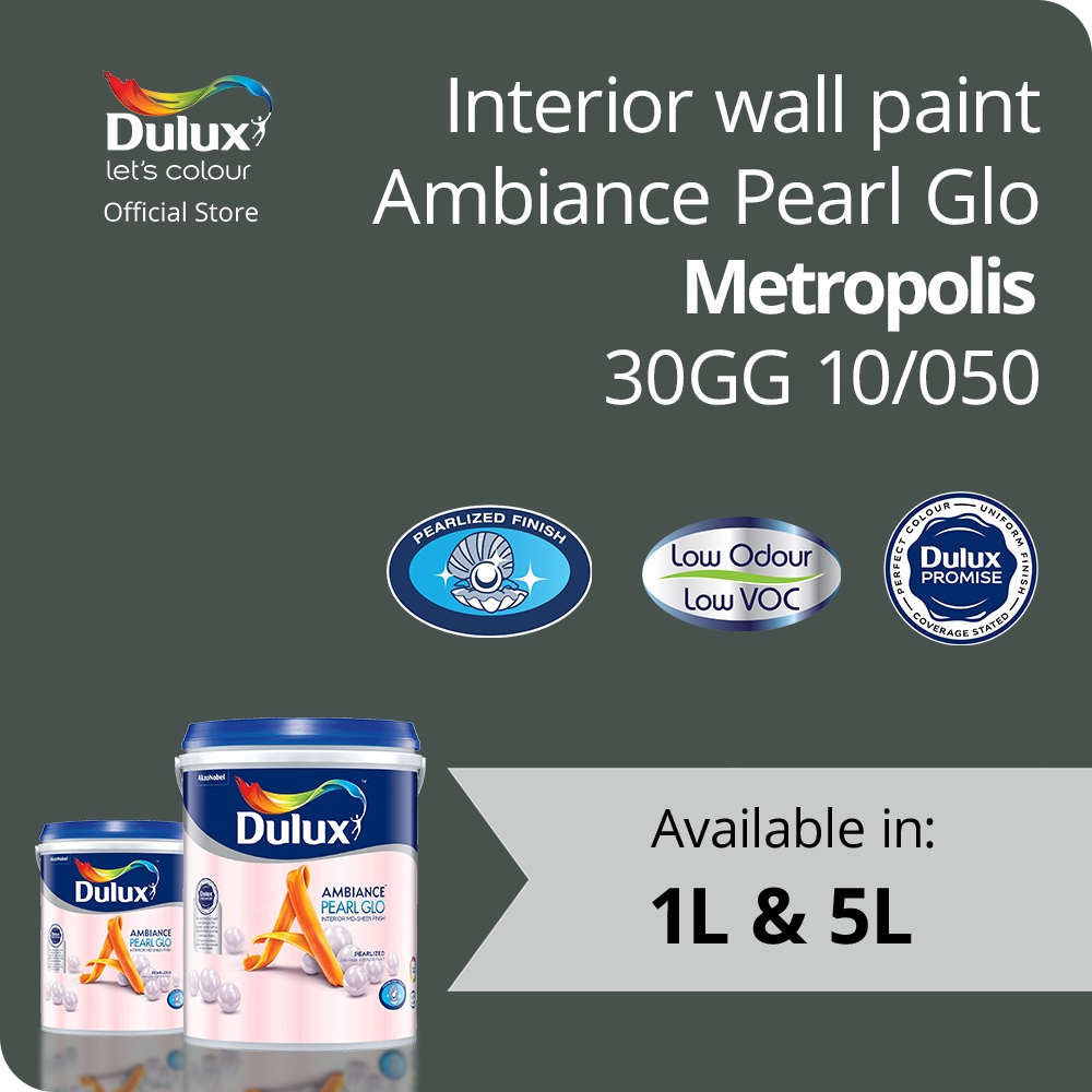 Dulux Ambiance Pearl Glo - Metropolis (30GG 10/050) (Low Odour ...